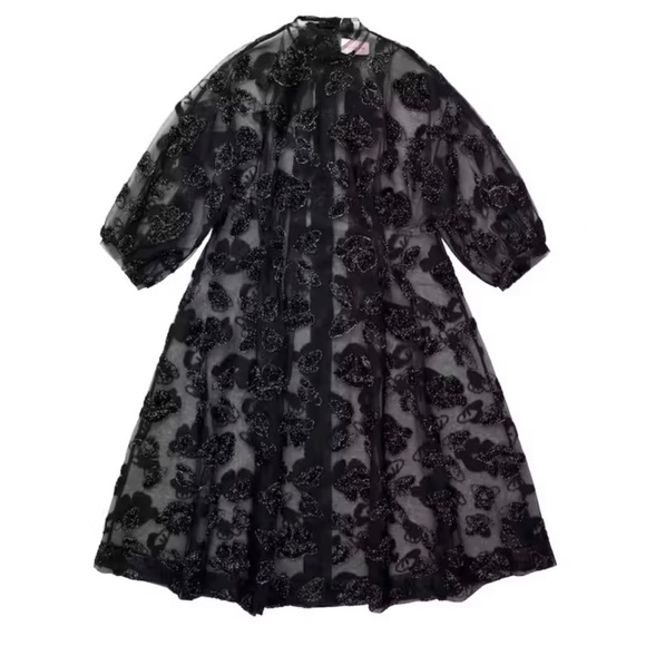 Simone Rocha | Dresses | Simone Rocha X Hm Iconic Black Tinsel Tulle ...
